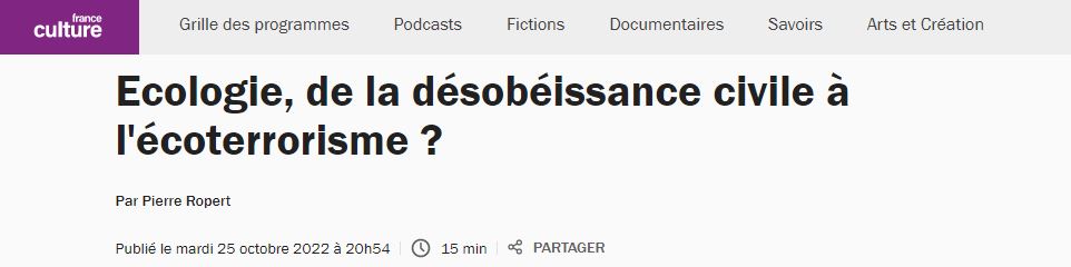 D'un jet de soupe à l’écoterrorisme: ces actions militantes vues par ...